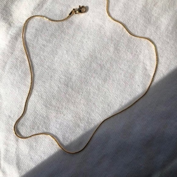 Jewelry | New 18k Gold Plated 18 Snake Chain Necklace | Poshmark